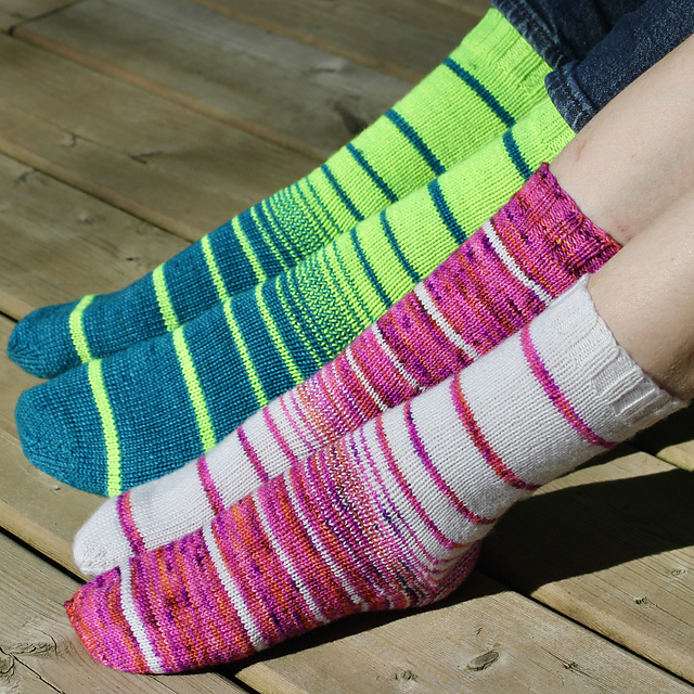 Ravelry: Stripe Central Socks pattern by Carolyn Lisle