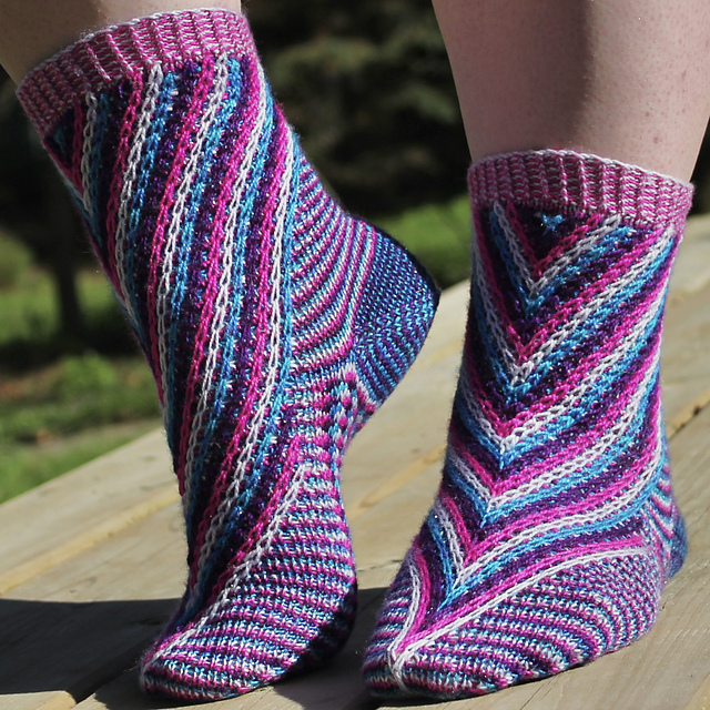 Ravelry: Helix Remix Socks pattern by Carolyn Lisle