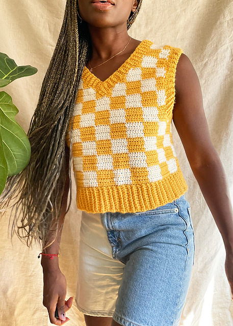 Ravelry: Checkered Vest pattern by Julieth Castillo