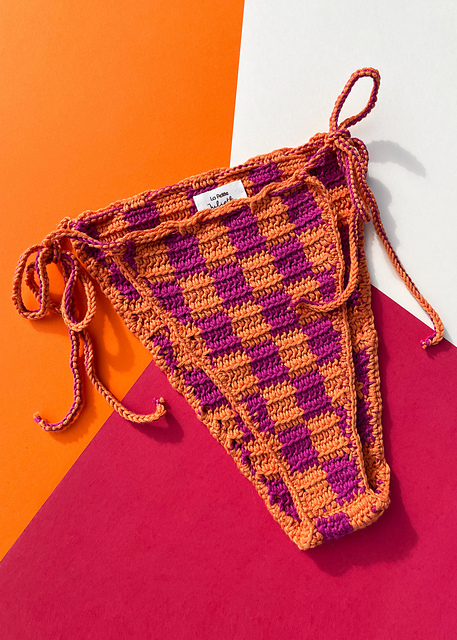 Ravelry: Bikini Cuadros Checkerboard pattern by Julieth Castillo