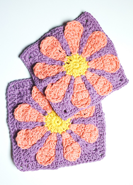 Ravelry: Flor Vintage Granny Square pattern by Julieth Castillo