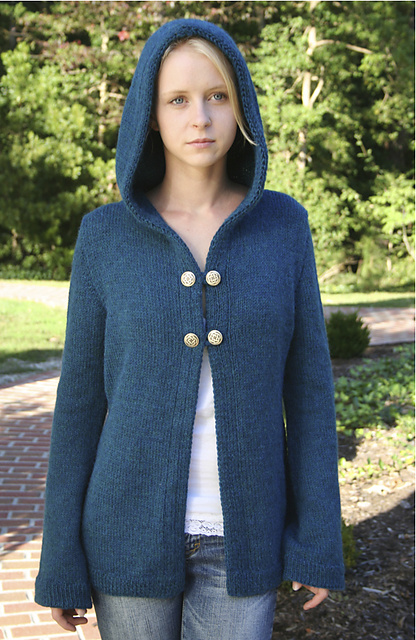 Ravelry: #101 Classic Hoodie Jacket pattern by Phoenix Bess