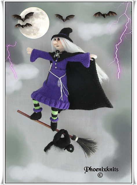 Ravelry: Witchhazel flying witch pattern by Phoeny