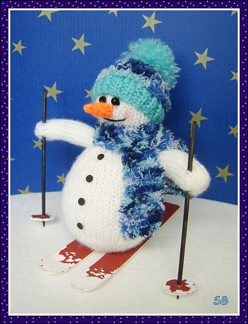 Ravelry: Samuel the Skiing Snowman pattern by Phoeny