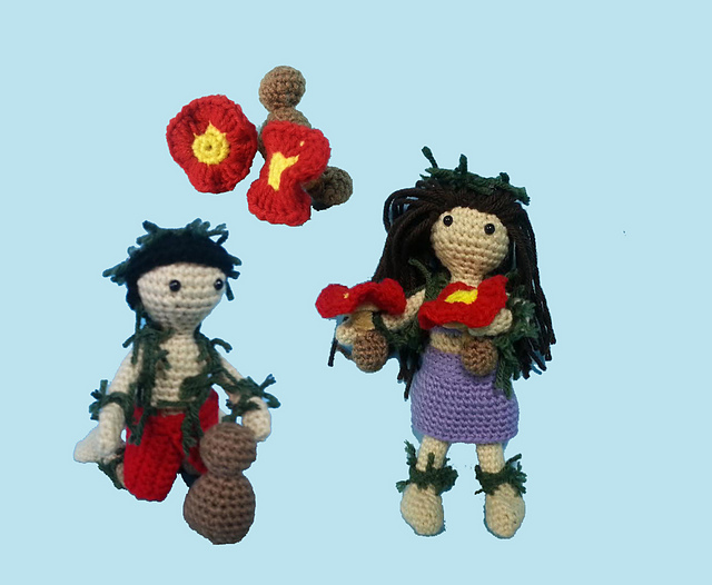 Ravelry: Hula Dancers Traditional Kahiko Style pattern by Erica McBride