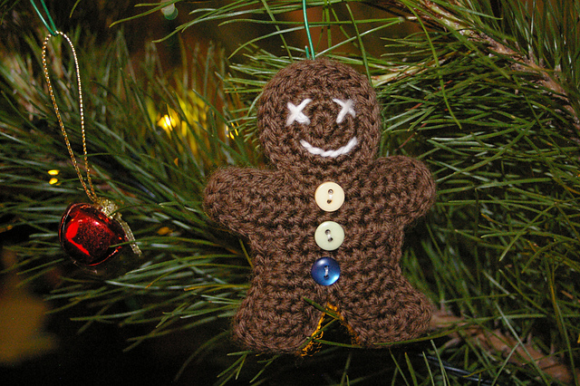 Ravelry: Gingerbread Man Christmas decoration pattern by Kristen Okeeffe