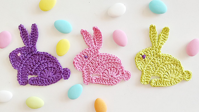 Ravelry: Bunny rabbit applique pattern by Tuula Maaria