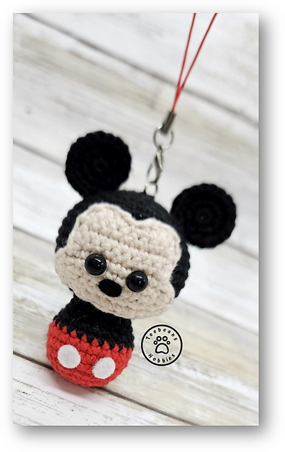 Ravelry: Mickey Keychain pattern by Toebeans Hobbies