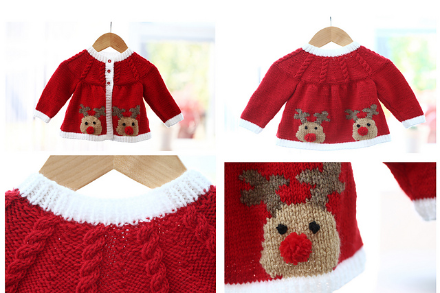 Ravelry: P6 Rudolph the Reindeer Jacket pattern by Elizabeth Primrose ...