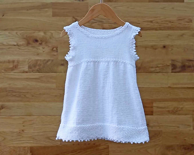 Ravelry: P142 Picot Edged Dress pattern by Elizabeth Primrose Patterns