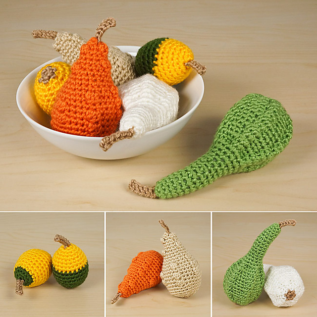 Ravelry: Ornamental Gourds Set 1 pattern by June Gilbank