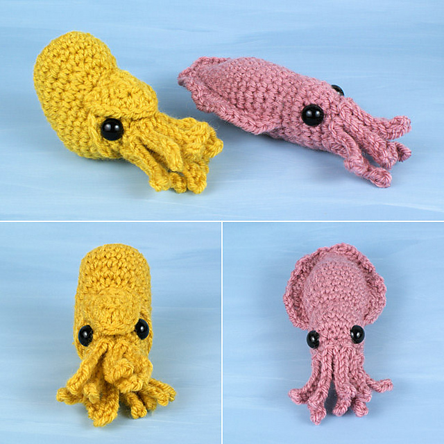 Ravelry: Baby Cephalopods 2: Cuttlefish & Nautilus pattern by June Gilbank