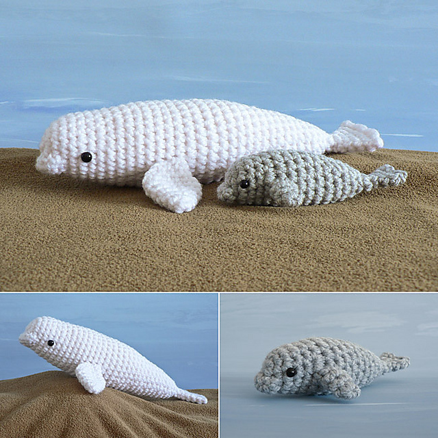 Ravelry: AquaAmi Beluga Whales pattern by June Gilbank