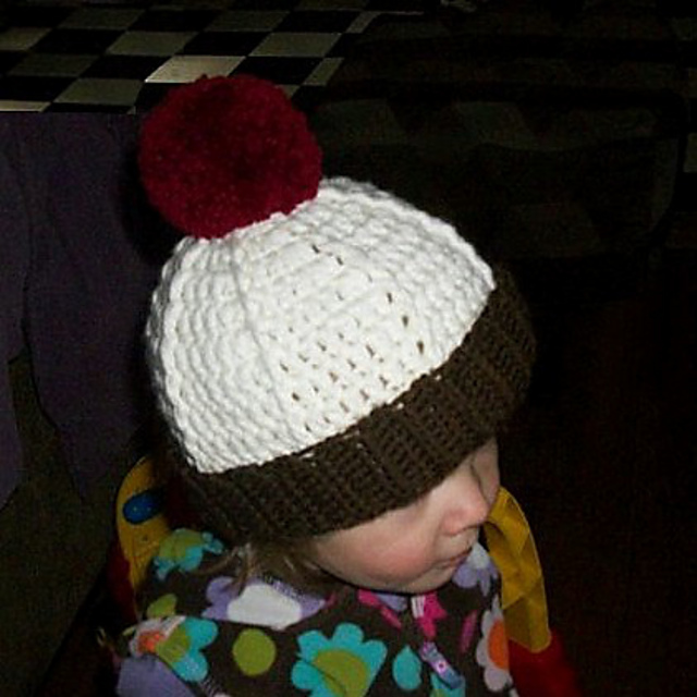 Ravelry: Ice Cream Sundae Hat pattern by Pam Daley