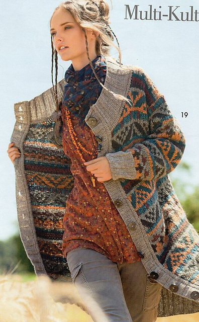Ravelry: # 19 Mantel im Jacquardmuster pattern by OZ Verlag Design Team
