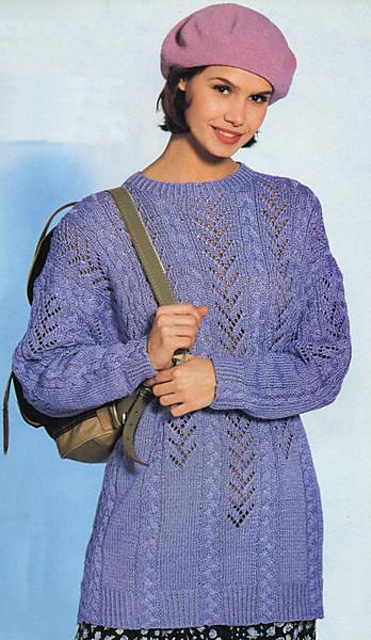 Ravelry: # 01 Pulli in Flieder pattern by Diana Design Team