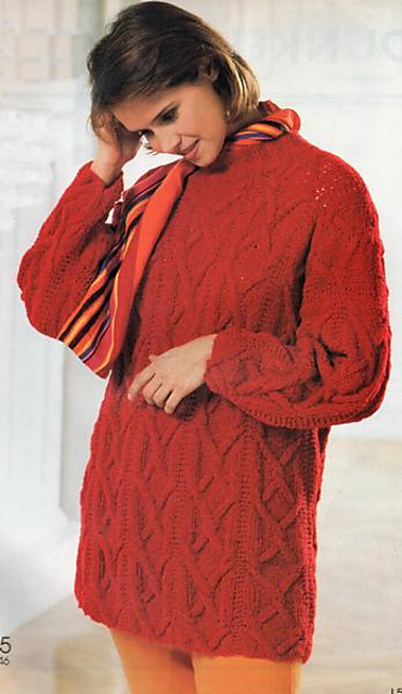 Ravelry: # 25 Pulli in Rot pattern by Diana Design Team