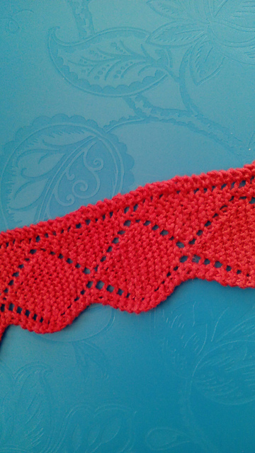 Ravelry: Diamond Edging and Insertion pattern by American Thread Company