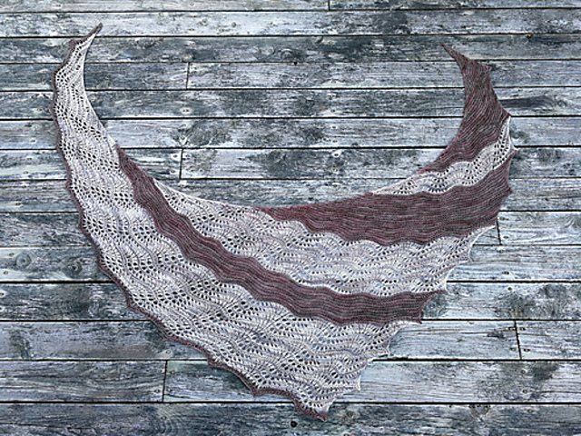 Ravelry: With The Tide Crescent Shawl pattern by Anna Mathis