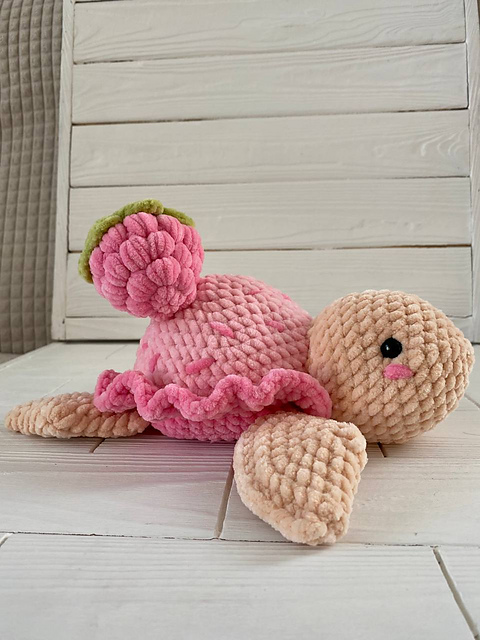 Ravelry: Plush Turtle With Raspberry pattern by Anna Poltorak