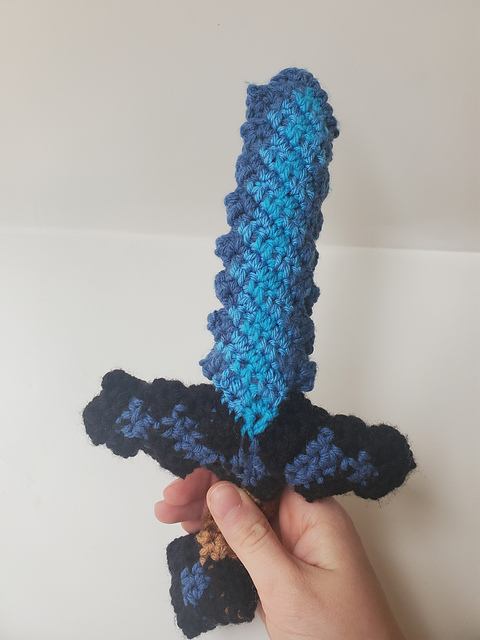 Ravelry: Minecraft Diamond Sword Amigurumi pattern by Gillian Nestor