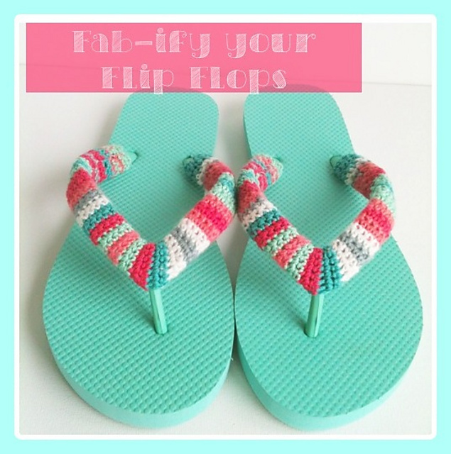 Ravelry: Fab-ify your flip flops pattern by Poppy & Bliss (Michelle ...
