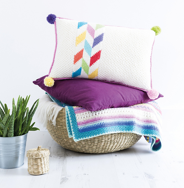 Ravelry: Herringbone Cushion pattern by Poppy & Bliss (Michelle Robinson)
