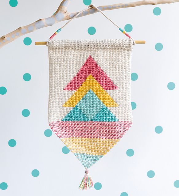 Ravelry: Geometric Wall Hanging pattern by Poppy & Bliss (Michelle ...