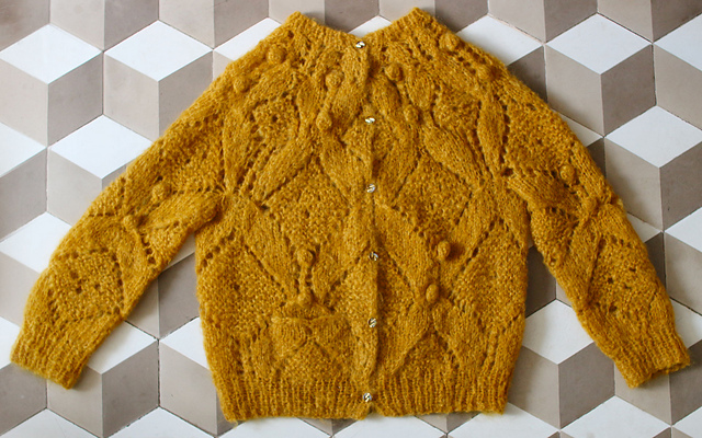 Ravelry: “Rhombus and False Daphne Leaves” pattern cardigan pattern by ...