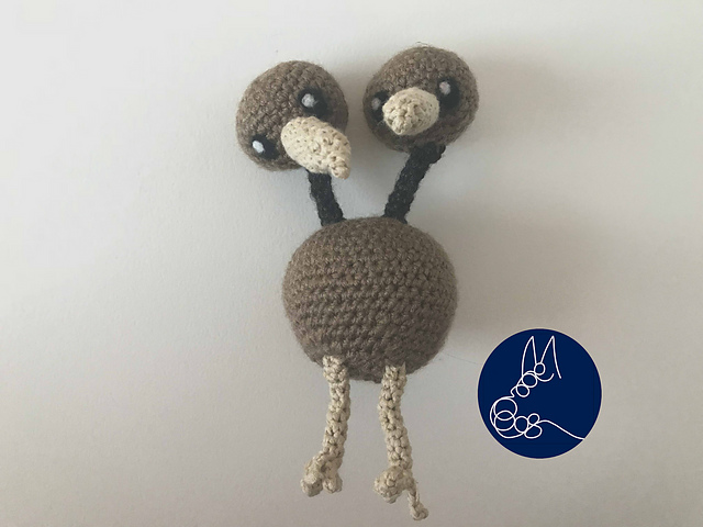 Ravelry: Doduo - Amigurumi pattern by Marina Fernandes