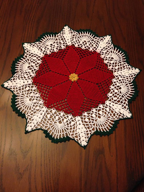 Ravelry: poshlynne's Poinsettia Doily