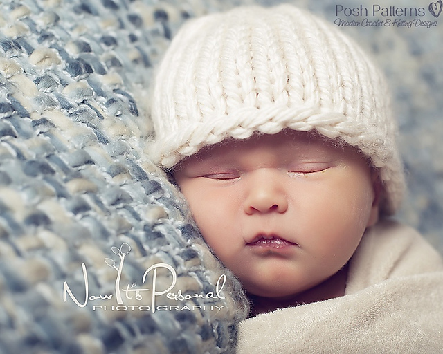 Ravelry: Easy Knit Baby Beanie 227 pattern by Posh Patterns