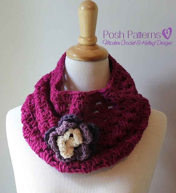Ravelry: Crochet Cowl 269 pattern by Posh Patterns