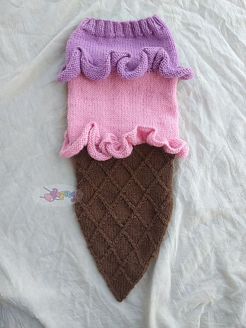 Ravelry: Ice Cream Baby Cocoon pattern by Ajeng Sitoresmi