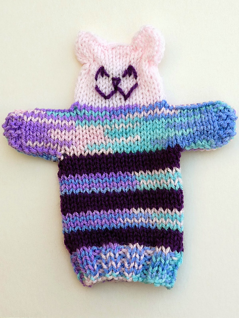 Ravelry: Knitted Teddy Hand Puppet pattern by Janet McGregor