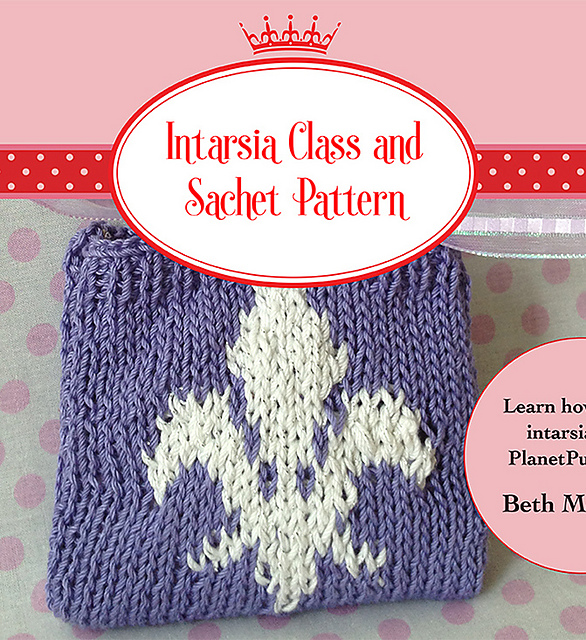 Ravelry: Intarsia Class and Sachet pattern by Purlqueen Patterns