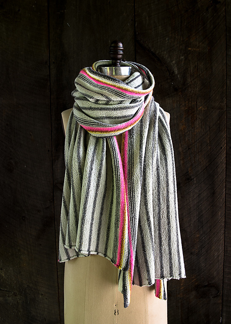 Ravelry: Ticking Stripe Wrap pattern by Purl Soho