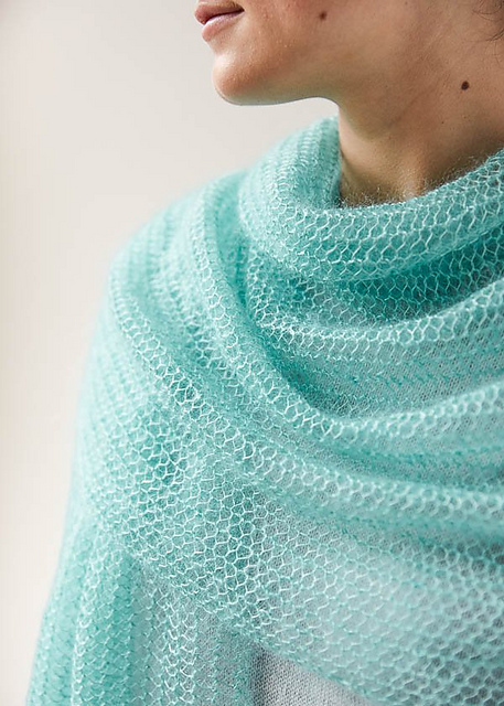 Ravelry: Open Air Wrap In Tussock pattern by Purl Soho