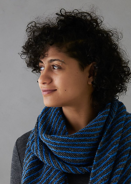 Ravelry: Slanting Stripes Scarf pattern by Purl Soho