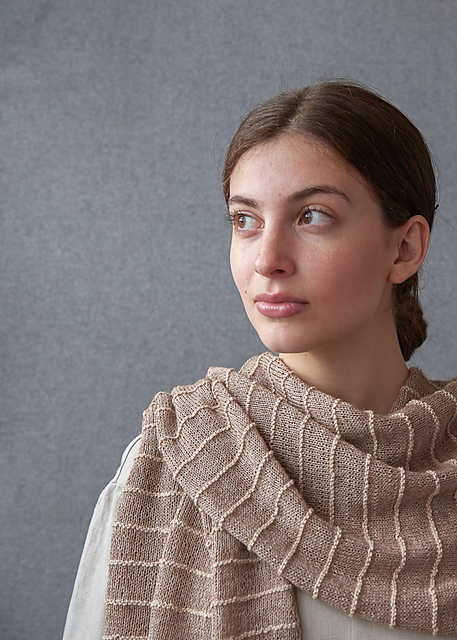 Ravelry: Raised Ridge Wrap pattern by Purl Soho
