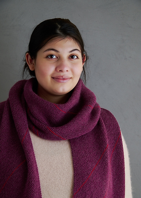 Ravelry: Diagonal Pinstripe Scarf pattern by Purl Soho