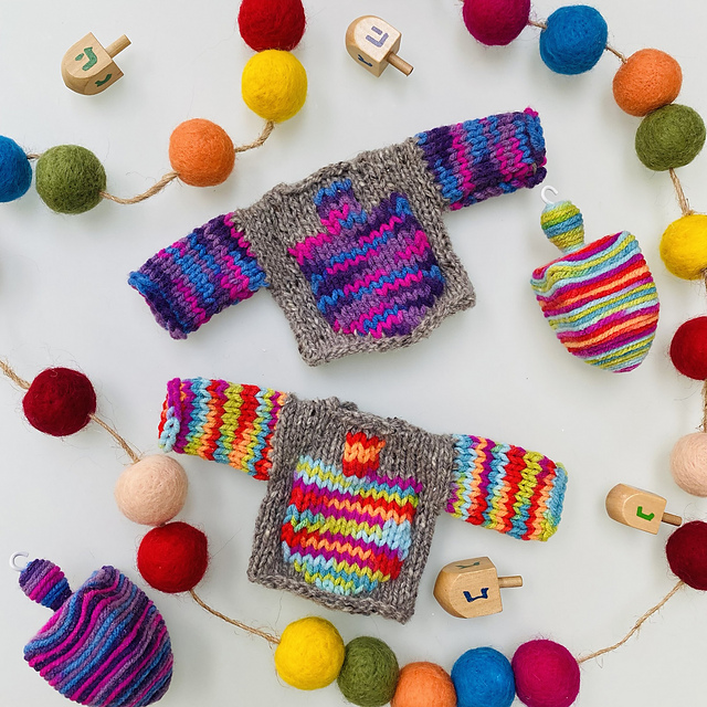 Ravelry: Tiny Dreidel Sweater pattern by Jo Wadler