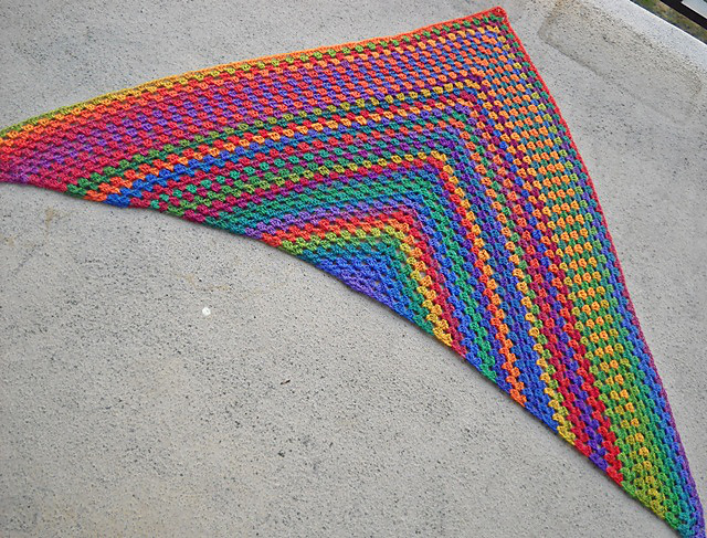 Ravelry: quadshotyarn's Stitch n Pitch Rainbow Shawl--STOLEN