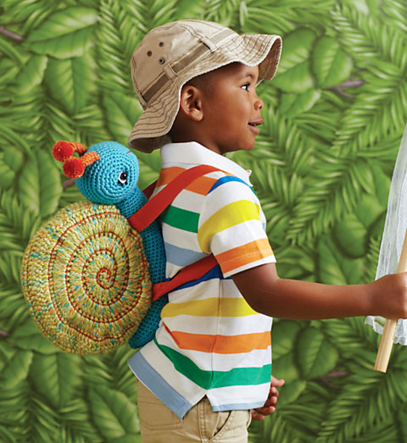Ravelry: Snail Backpack pattern by Monica Rodriguez Fuertes