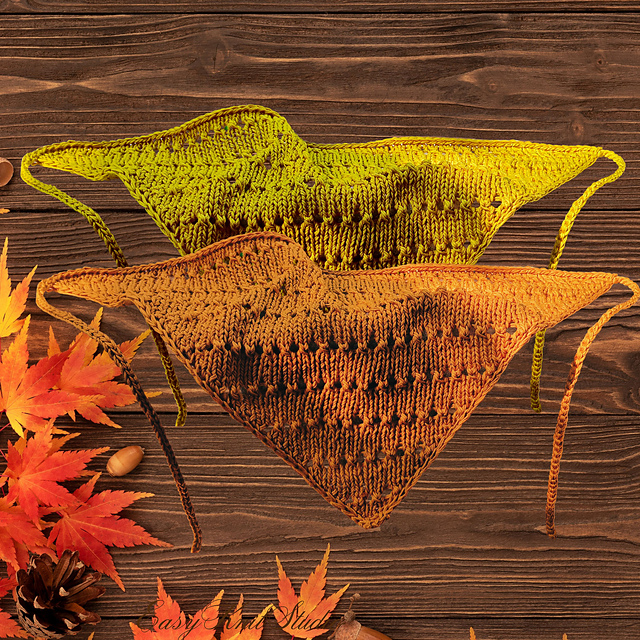 Ravelry: Kerchief & Triangle Scarf pattern by Easyknitstudio