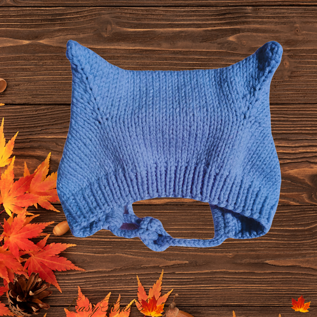 Ravelry: Kitty Ears Baby Bonnet pattern by Easyknitstudio