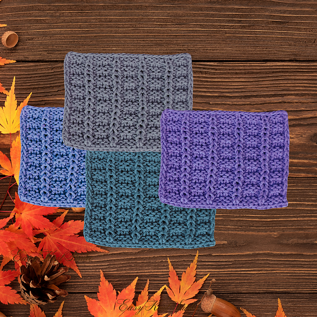 Ravelry: Beginner Knit Coaster pattern by Easyknitstudio
