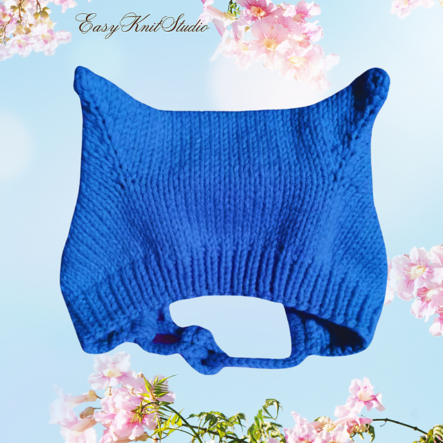 Ravelry: Baby Cat Ears Bonnet Pattern pattern by Easyknitstudio