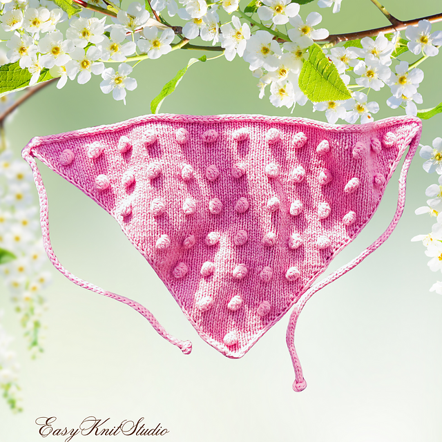 Ravelry: Kerchief With Bobbles pattern by Easyknitstudio