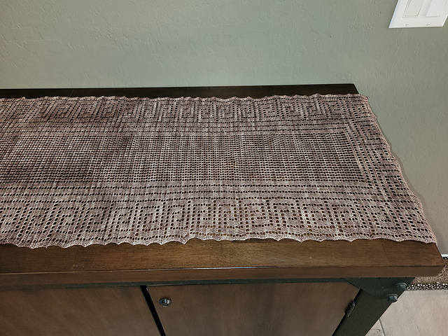 Ravelry: Greek Key Runner #7120 pattern by The Spool Cotton Company